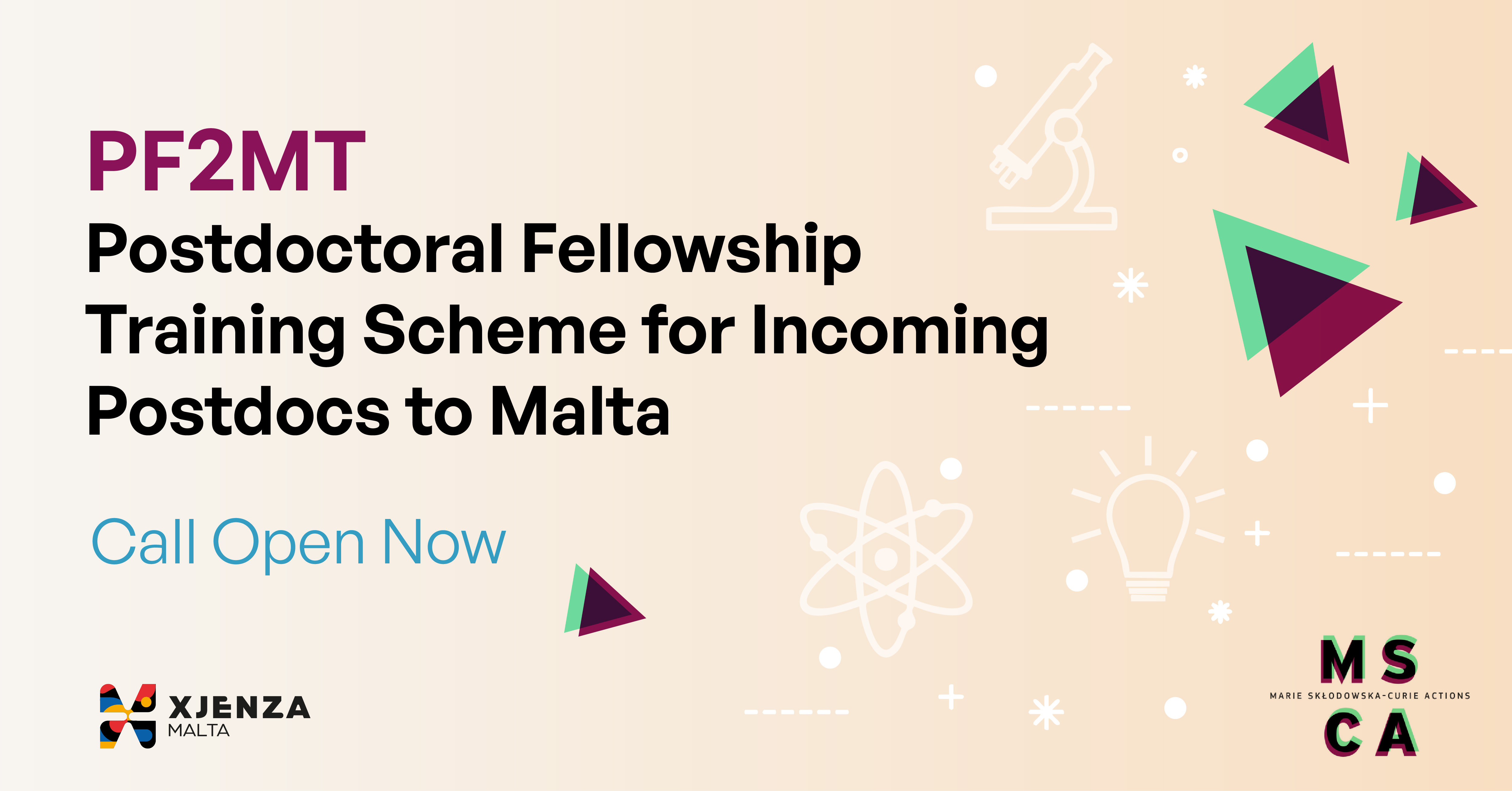 Postdoctoral Fellowship Training Scheme for Incoming Postdocs to Malta (PF2MT) | EURAXESS